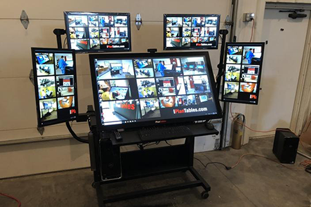 4 Monitor Setup | Office Command Center | iPlanTables