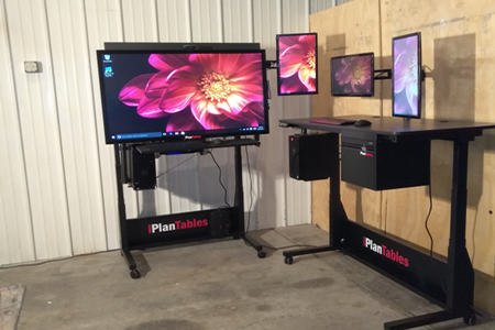 4 Monitor Setup | Office Command Center | iPlanTables