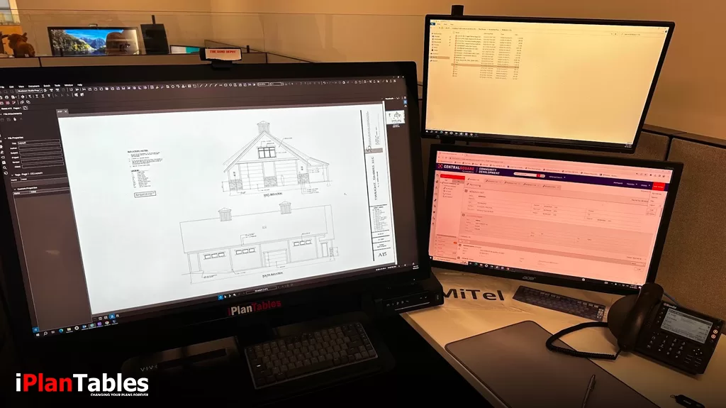 Monitor Workstation Desk - Modern Tech for Digital Age