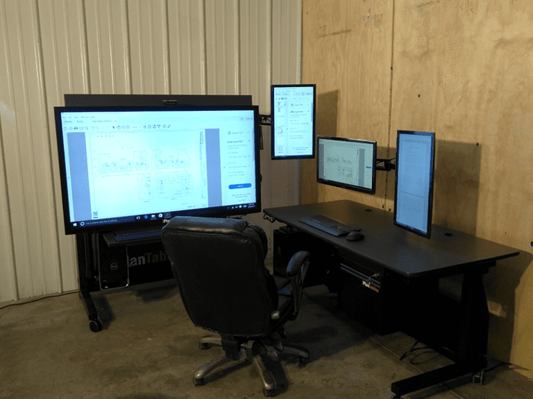 Large Touch Screen Workstation for Your Workplace