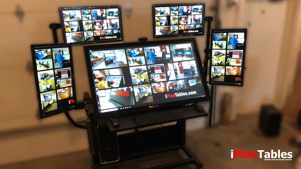 Multi-Monitor Setup by iPlanTables - 4K Touchscreen Hydra