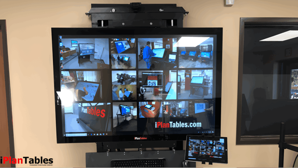 Conference Room Technology: iPlanTables Electric Wall Mount